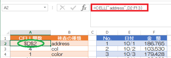 ExcelのCELL関数でセルの情報を確認する | 税理士かわべのblog