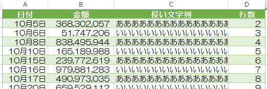 ExcelのROW関数で行番号を確認 | 税理士かわべのblog